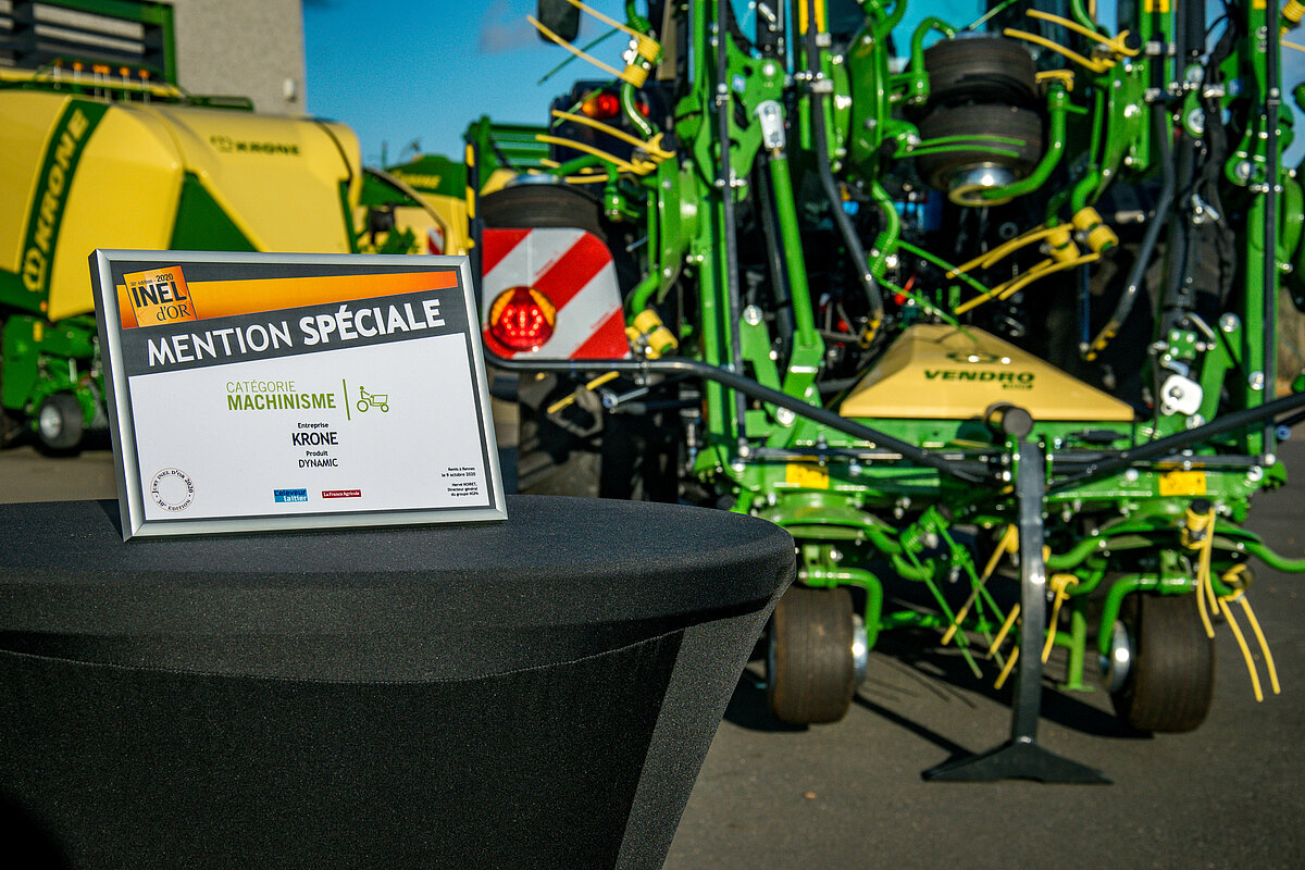 Novembre 2020. Une nouvelle distinction pour la faneuse VENDRO!